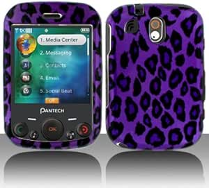 Amazon.com: Black / Purple Leopard Design Snap on Hard Skin Cover Case ...