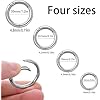 Amazon.com: 8pcs Spring O Ring, Spring O Rings Snap zinc Alloy Round ...