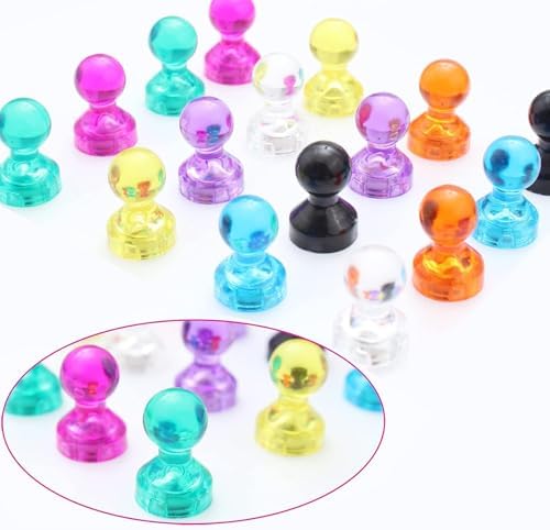 Wukong 80 Pièces Mini Aimant Frigo 11×17mm, 8 Couleurs Petit Aimant ...