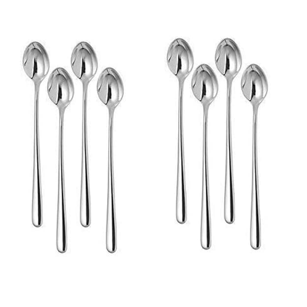 Buy Caridge Long Handle Spoon Set of 8 Long Handle Spoons, Food Grade ...