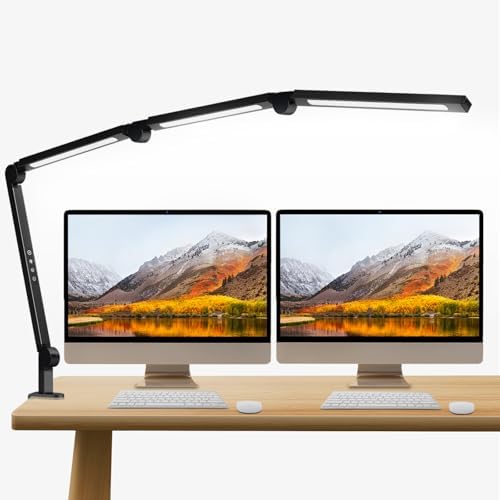 Desk Lamp with Clamp | Swing Arm Desk Light | Eye Caring Table Lamp ...