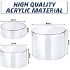 Amazon.com: Weysat 3 Pcs Acrylic Risers for Display Stands, Round Cake ...
