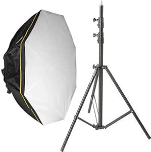 Amazon.com : Impact Octacool-9 Fluorescent 1 Light Kit with Octabox (9 ...