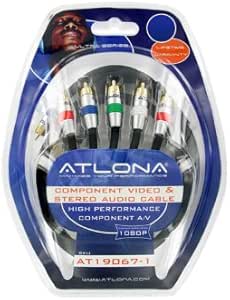 Amazon.com: 4M ( 13FT ) ATLONA COMPONENT VIDEO + AUDIO CABLE AT19067-4 ...