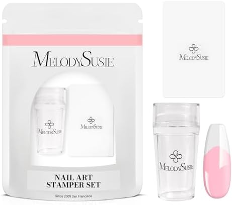 Amazon.com: MelodySusie French Nail Stamper, Nail Stamper Kit, Silicone ...