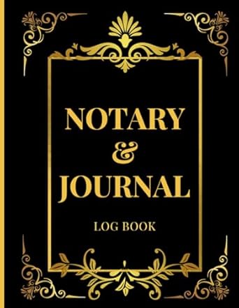 Notary Journal Log book: Notary records for notarial acts and all state ...