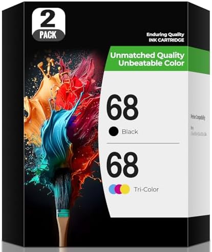 Amazon.com: 68 Ink Cartridge Replacement for HP 68 Ink Cartridges Black ...
