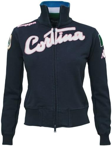 Kappa Felpa - Eroi Lady Cortina - Navy Blue - S : Amazon.it: Moda