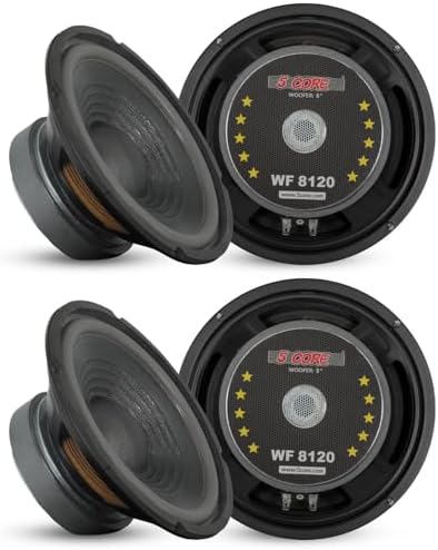 Amazon.com: 5 CORE Car Subwoofer 8 Inch 1000W Pair High Powered Vehicle ...
