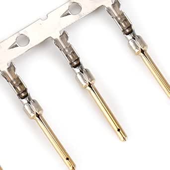 Jienk 200PCS D-Sub Male Crimp Pins, 2mm Pitch Gold Plated DB Crimping ...