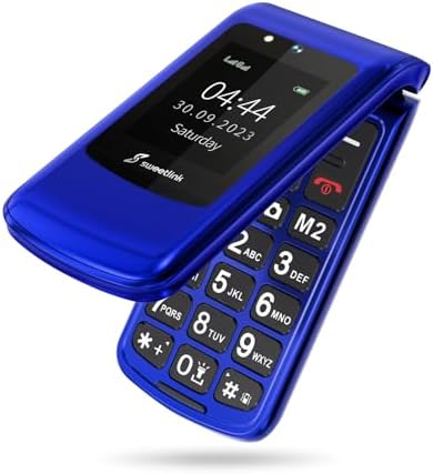 SweetLink F2 Klapphandy Seniorenhandy ohne Vertrag, Senioren Handy ...