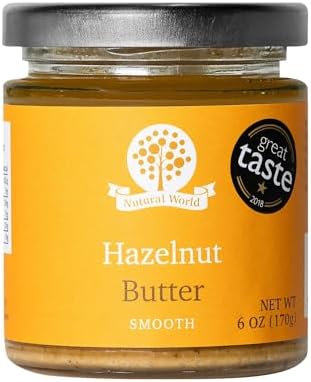 Amazon.com : Nutural World - Smooth Hazelnut butter 6 Oz (170g) - 100% ...