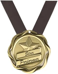 Amazon.com : Decade Awards Star Performer Medal, Fusion - Gold ...
