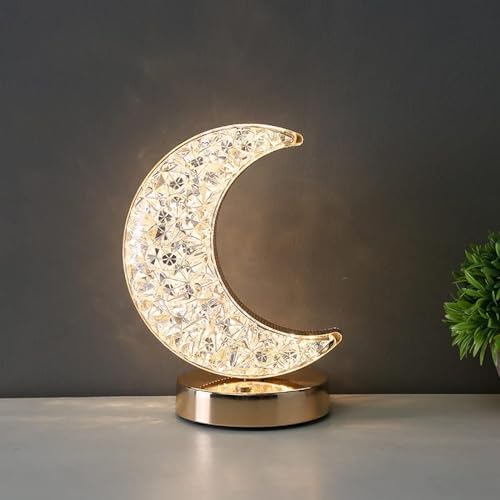 EID Ramadan Decoration Light Moon Shaped Ramadan Desk Lamp for Indoor ...