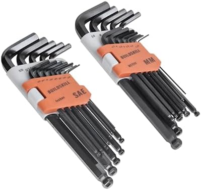 STANLEY 69-257 12-Piece Key Ring Imperial Allen Hex Key Set L/ARM ...