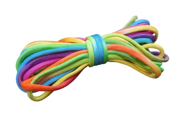 Texmax Ventures Rainbow Paracord, Parachute Survival Cord, 5Hank (5Mtr ...