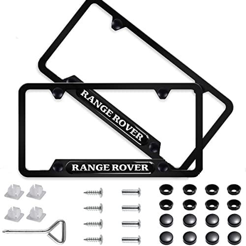 2pcs fit Range Rover License Plate Frame,Conform to US Canada Metal ...