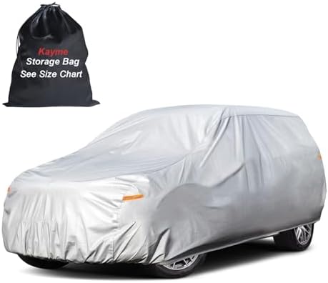 Amazon.com: Kayme Large SUV Car Cover Waterproof All Weather - See ...