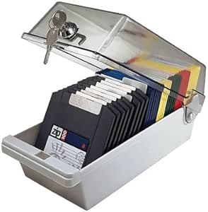Data Accessories Corporation Diskette Storage Box Lockable - Holds 50 ...