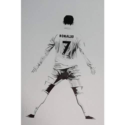 PixaDunes.com Cristiano Ronaldo Scratch - Football Wall Poster : Amazon ...