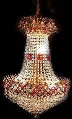Buy SHRI MAHAL ANTIQUES LED Crystal Big Size Jhumar Ceiling Light for ...