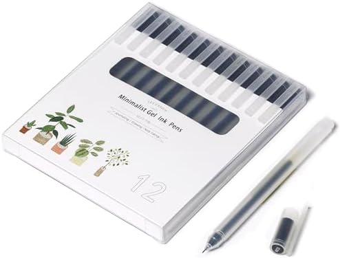 Amazon.com : BBZHUO Black Pens Extra Fine Point 0.5 Smooth Writing ...