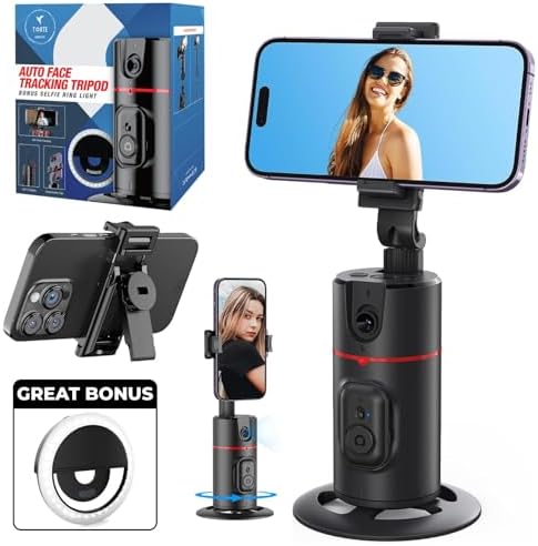 Amazon.com: Crienten Auto Face Tracking Tripod 360° Rotating Auto ...