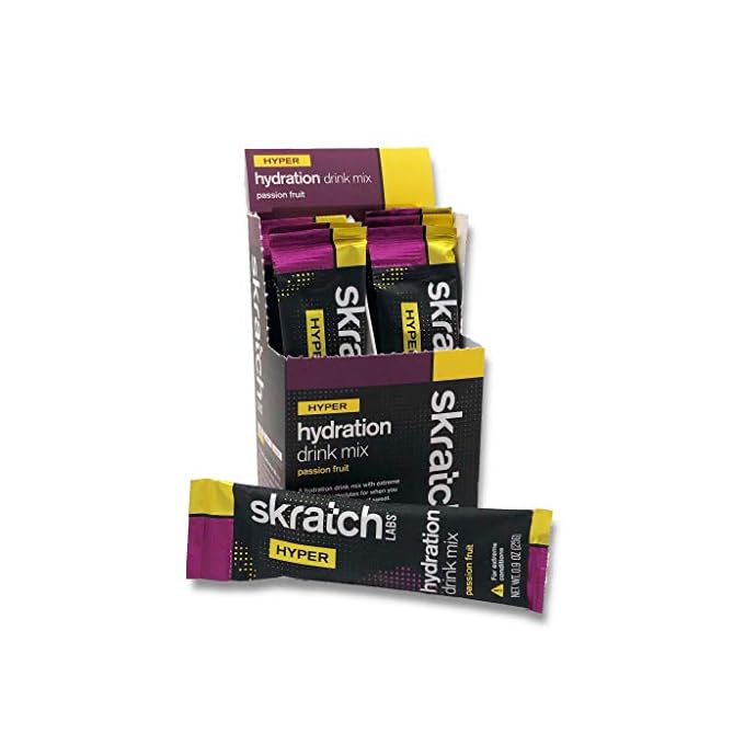 SKRATCH LABS Hyper Hydration Drink Mix, Passion Fruit, (8 Pack Single ...