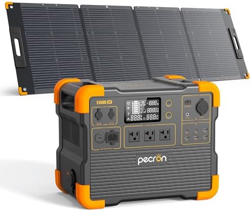 Amazon.com: pecron Solar Generator 1920Wh E2000LFP Portable Power Station with 4X200W Solar ...