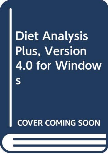 Buy Version 4.0 for Windows (Diet Analysis Plus) Book Online at Low ...