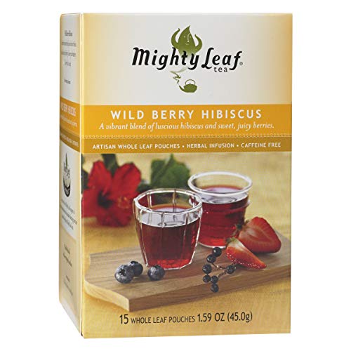 Mighty Leaf Wild Berry Hibiscus Tea - 15 Whole Leaf Tea Pouches ...