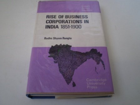 Amazon.com: The Rise of Business Corporations in India 1851-1900 ...
