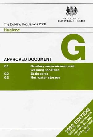 Approved Document G (The Building Regulations, 1991) : Great Britain ...