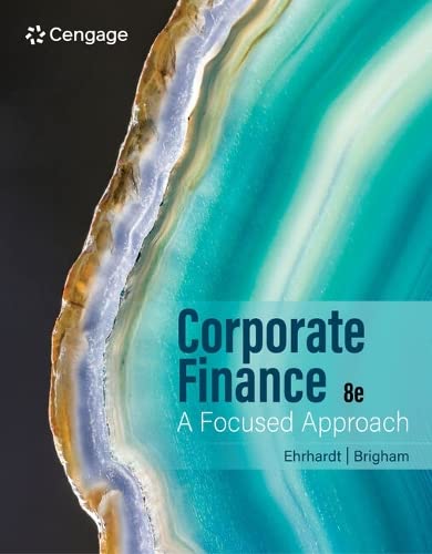 Amazon.com: Corporate Finance: A Focused Approach: 9780357714638: Ehrhardt, Michael C., Brigham ...