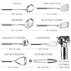 Amazon.com: Pleafind Stainless Steel Cooking Utensils Set, 9 Pcs Heat ...
