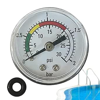 Swimming Pool Pressure Gauge - Durable Stainless Steel Tester, Accurate ...