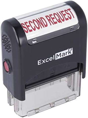 Amazon.com : Second Notice Self Inking Rubber Stamp (Red Ink) - Medium ...