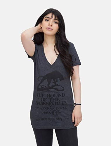Amazon.com: Out of Print Women's Literary Classics Book-Themed V-Neck ...