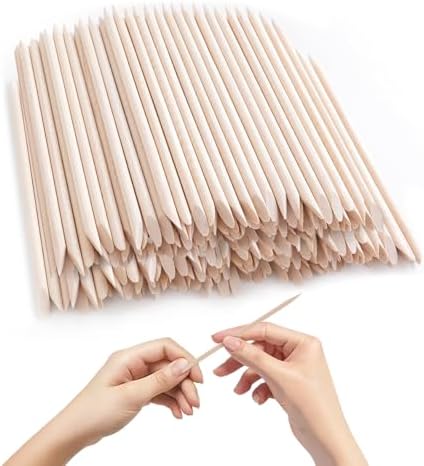 Amazon.com : EWVVSS 600 Pcs 4.5 Inch Orange Sticks for Nails Double ...