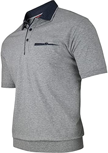 Humy Herren Kurzarm Polo Shirts, Polohemd mit Brusttasche, Blouson ...