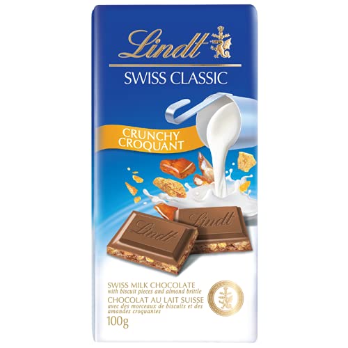 Lindt Swiss Classic Crunchy Croquant Milk Chocolate, 100 g : Amazon.in ...