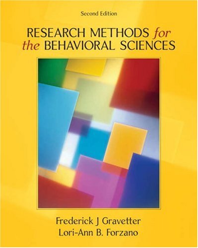 Amazon.com: Research Methods for the Behavioral Sciences (Available ...
