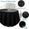 Amazon.com: OGEH 6 Pack 120 inch Round Black Table Cloth Polyester ...