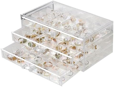 Amazon.com: QIYUSHRY Earring Storage Box Acrylic Jewelry Storage Holder ...