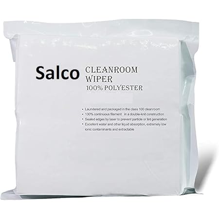 Salco Clean Room Cloth Wiper Double Knit Polyester Cleanroom Wipes Lint ...