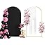 Amazon.com : Putros 7.2ft Metal Arch Stand with Cover Ivory Spandex Fitted Wedding Arch Cover ...