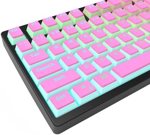 Amazon.com: Womier Pudding Keycaps, Black PBT Keycaps 100 Percent ...
