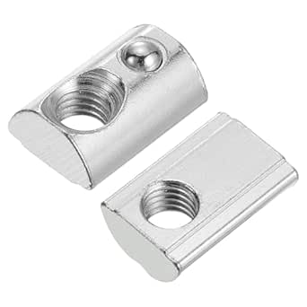 uxcell Roll-in Spring M8 T Nut, Roll Ball Elastic Nuts for 4545 Series ...