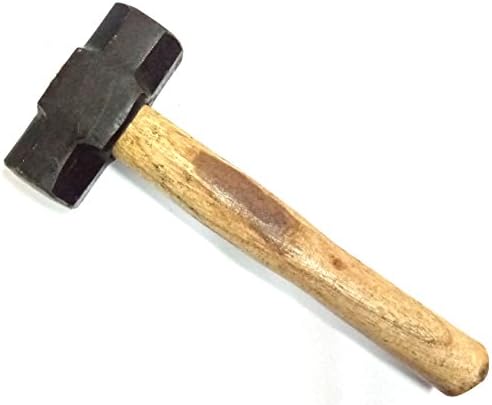 LOVELY Sudhir 2 Kg Iron Sledge Mallet Sledge Hammer with Wooden Handle ...