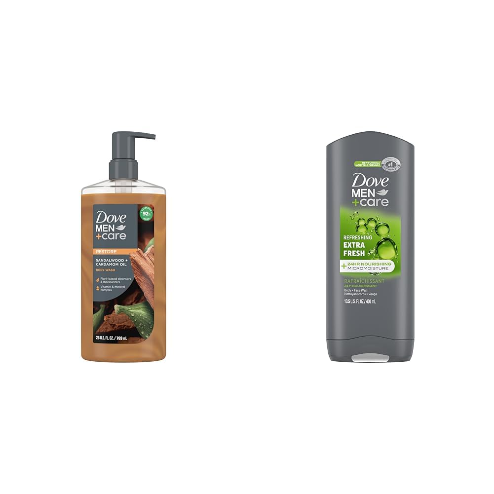 Amazon.com : DOVE MEN + CARE Sandalwood Cardamom Oil and Extra Fresh ...